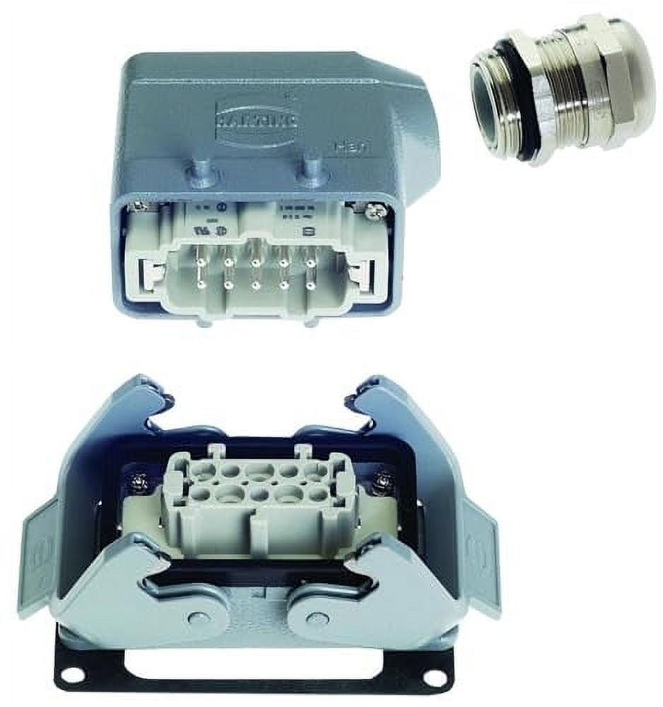 HARTING 10200040003 Cable Seal (5-9MM) & (6-12MM), Side Entry Hood ...