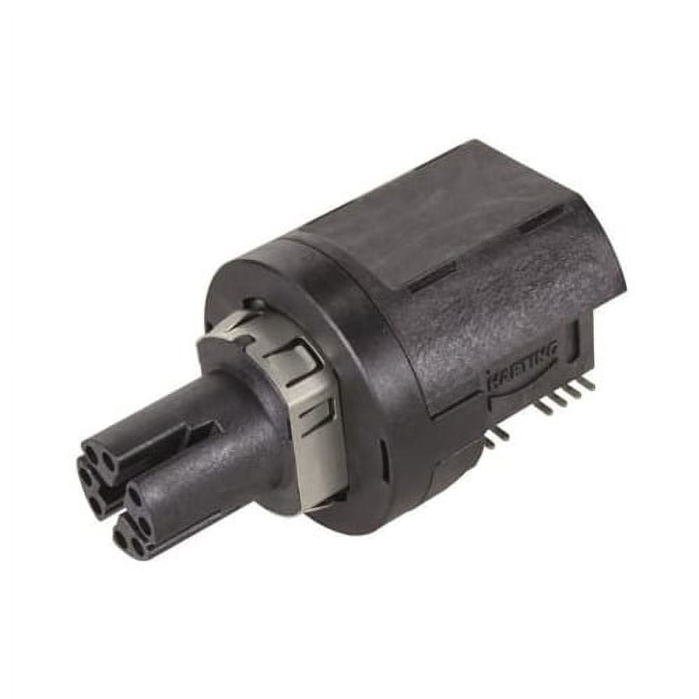 HARTING 21033814826, M12 X-code 8pin female angled pcb connector,SMT,w ...
