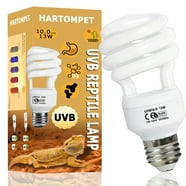 ECOSUB 100W Reptile Heating Lamp E26, Full Spectrum UVA & UVB Sun Lamp, Yellow - Walmart.com