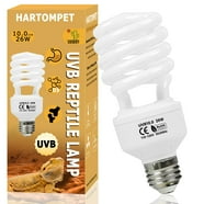 ECOSUB 100W Reptile Heating Lamp E26, Full Spectrum UVA & UVB Sun Lamp, Yellow - Walmart.com