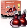 HARTOMPET 60W Infrared Red Heat Lamp – Basking Bulb for Lizards ...