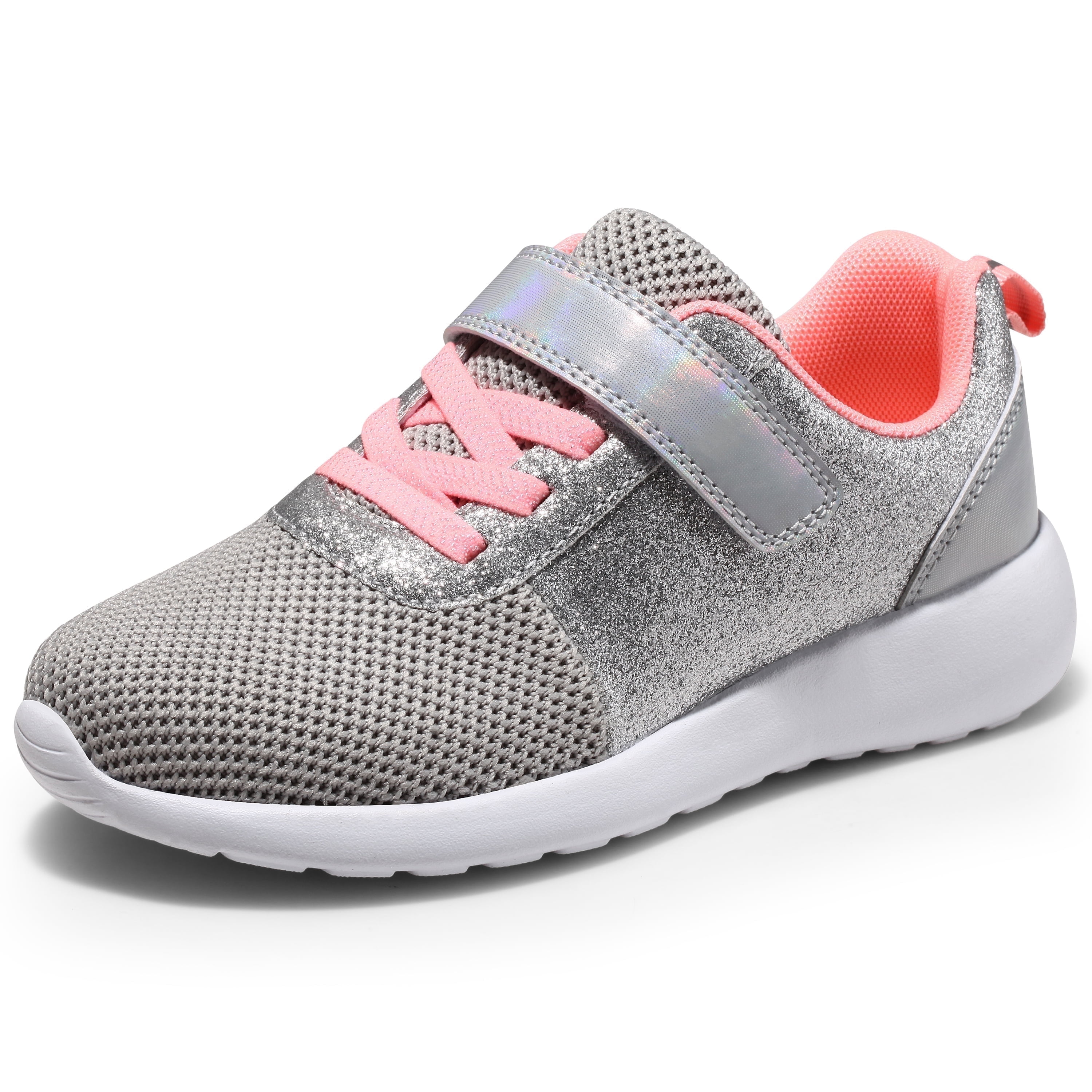 HARVEST LAND Girls Glitter Sneakers Slip-on Athletic Tennis Shoes for ...