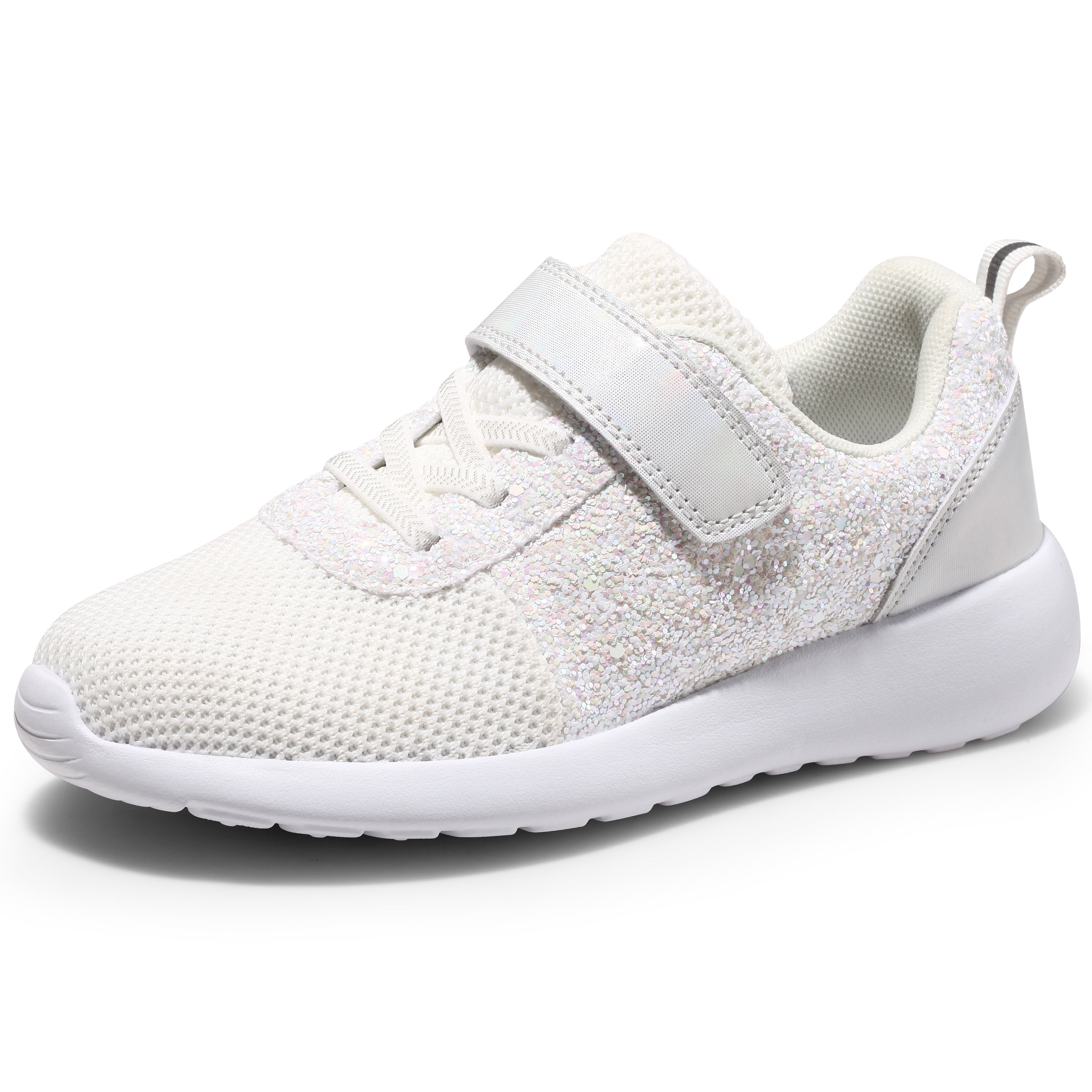 HARVEST LAND Girls Glitter Sneakers Slip-on Athletic Tennis Shoes for ...