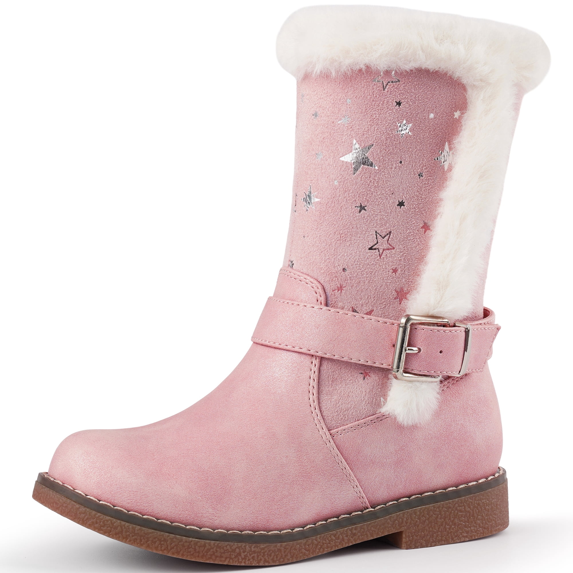 HARVEST LAND Toddler Girls Boots Mid-Calf Warm Girls Sweater Boots With ...