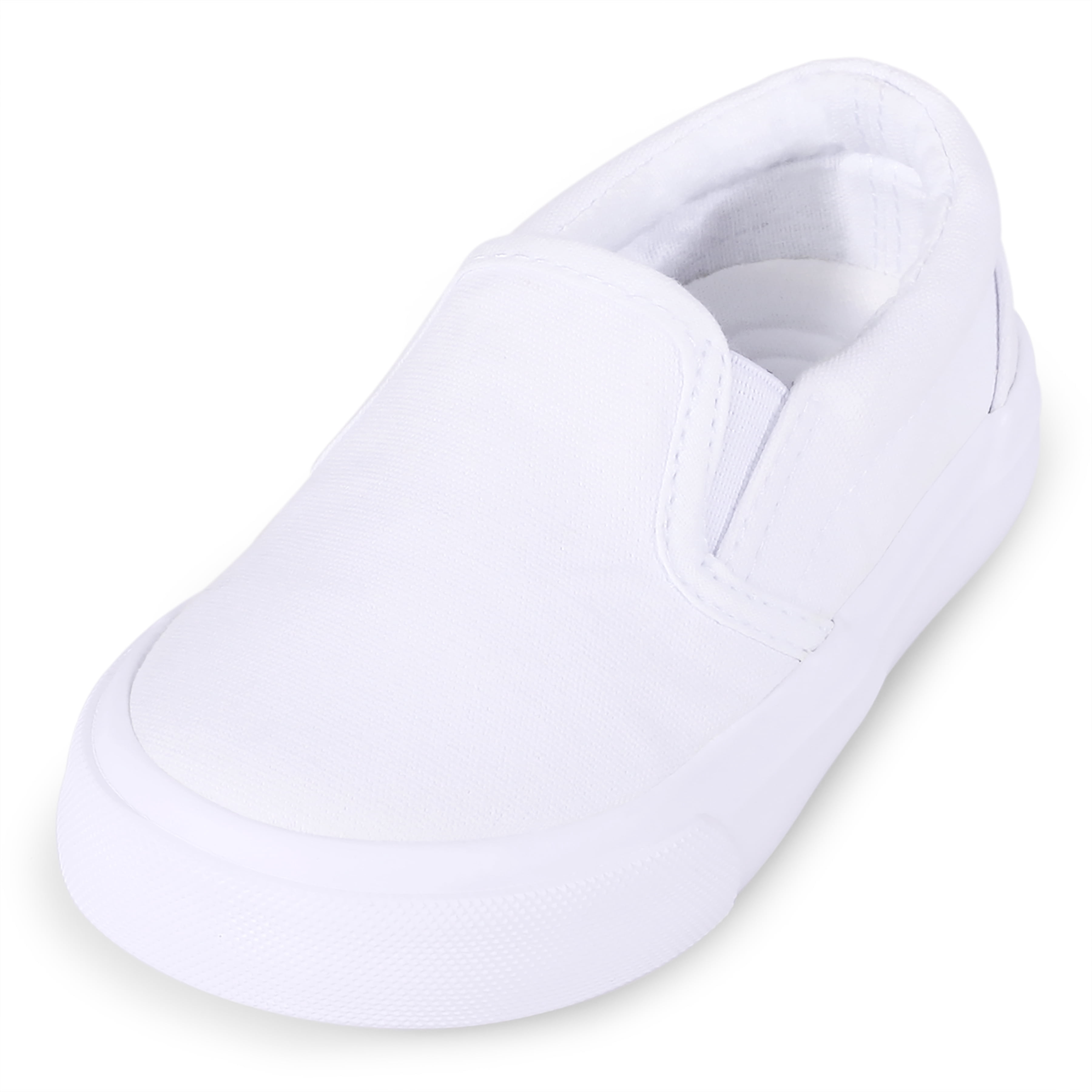 Harvest Land Youth Canvas Non-Slip Loafer Shoes - Cute White Tennis ...