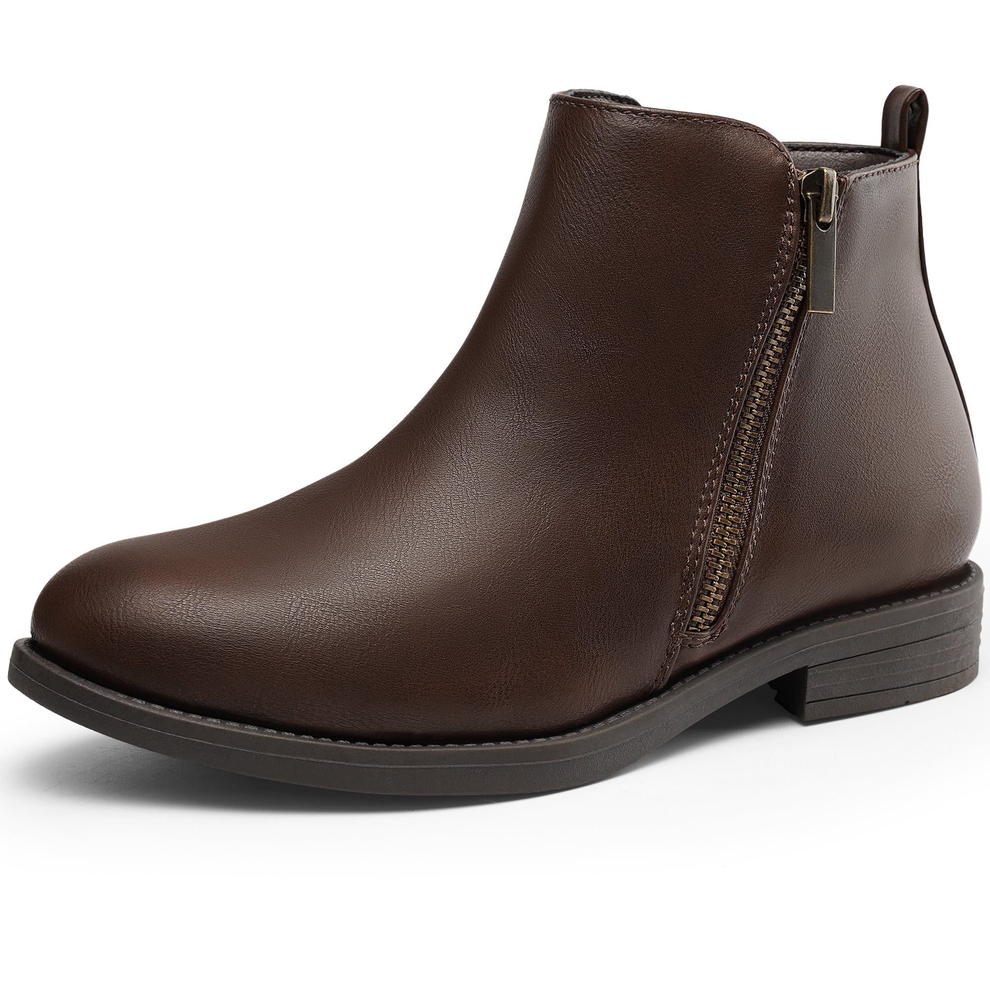 HARVEST LAND Women Chelsea Boots Zip up Short Ankle Flat Booties for ...