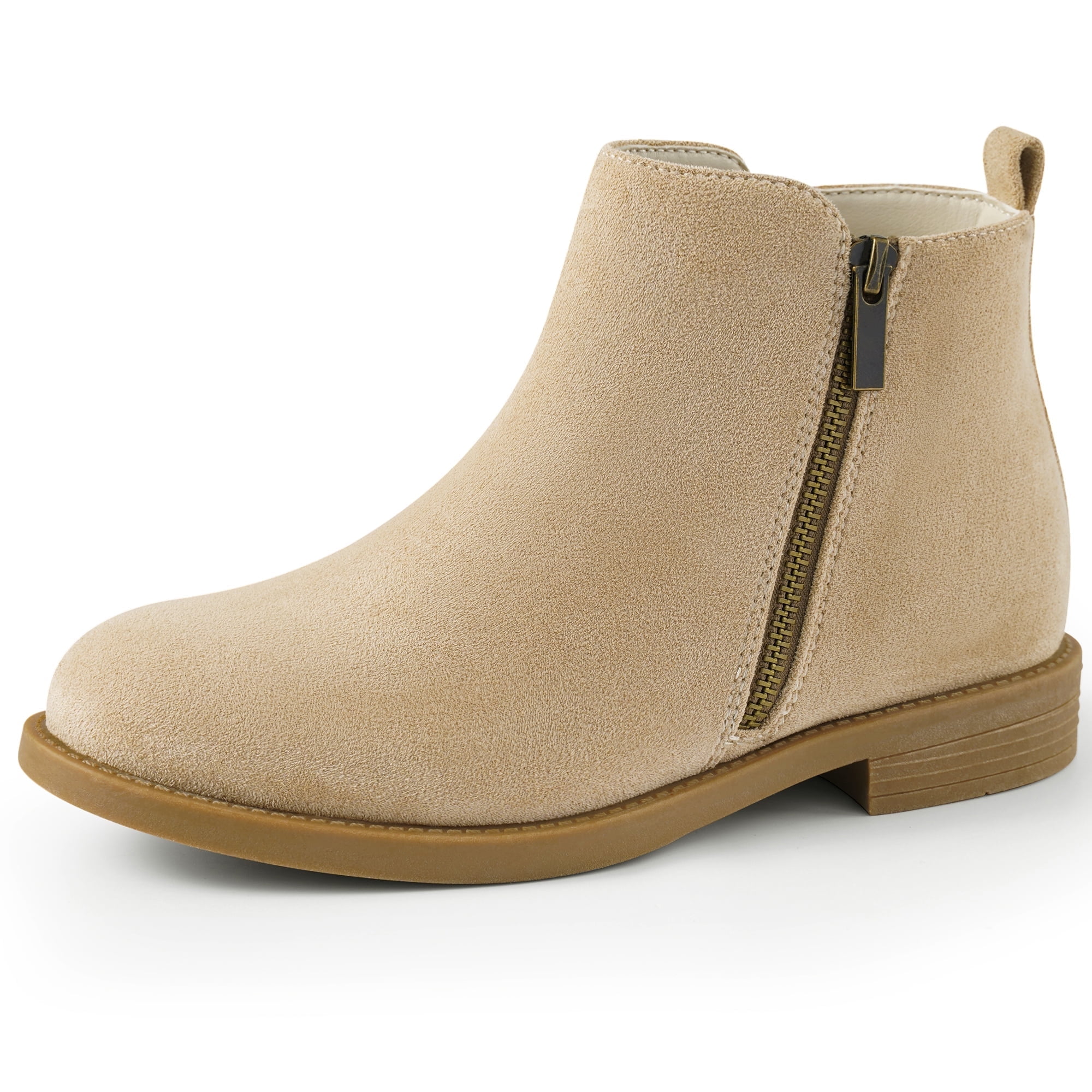 HARVEST LAND Women Chelsea Boots Zip up Short Ankle Flat Booties for ...