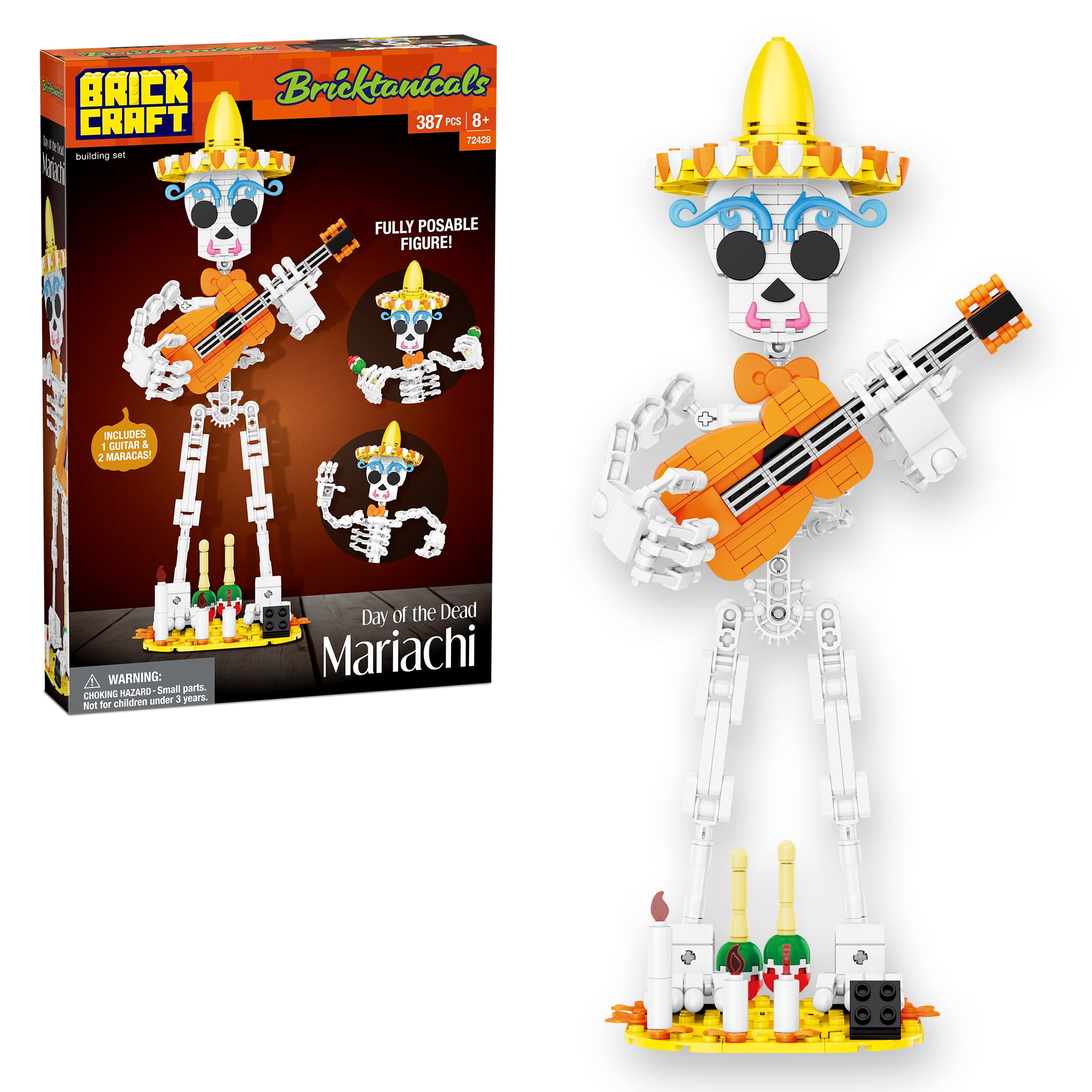 Brickcraft Harvest Skelton Building Kit (387-Piece Set), Bricktanicals ...