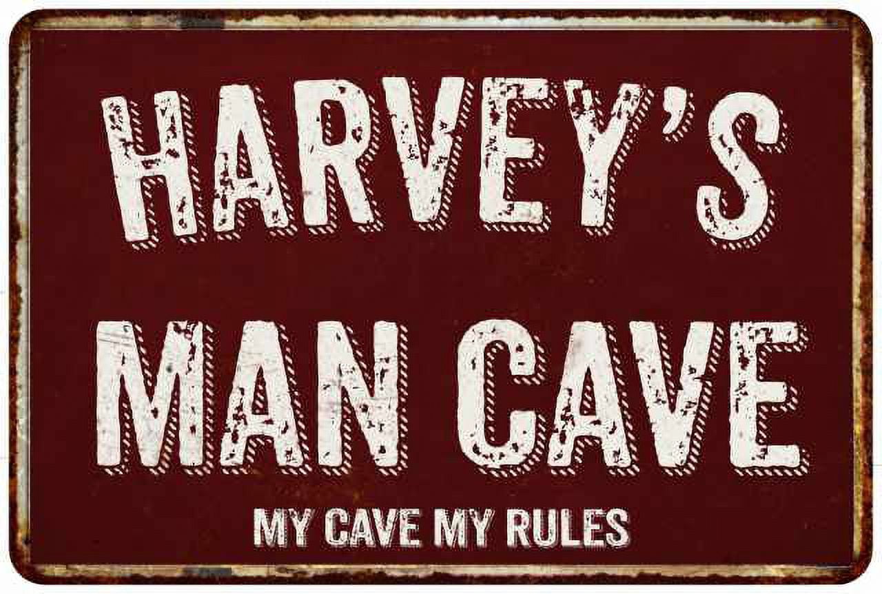 HARVEY'S Man Cave Sign Garage Mancave Decor Accessories Signs Vintage ...