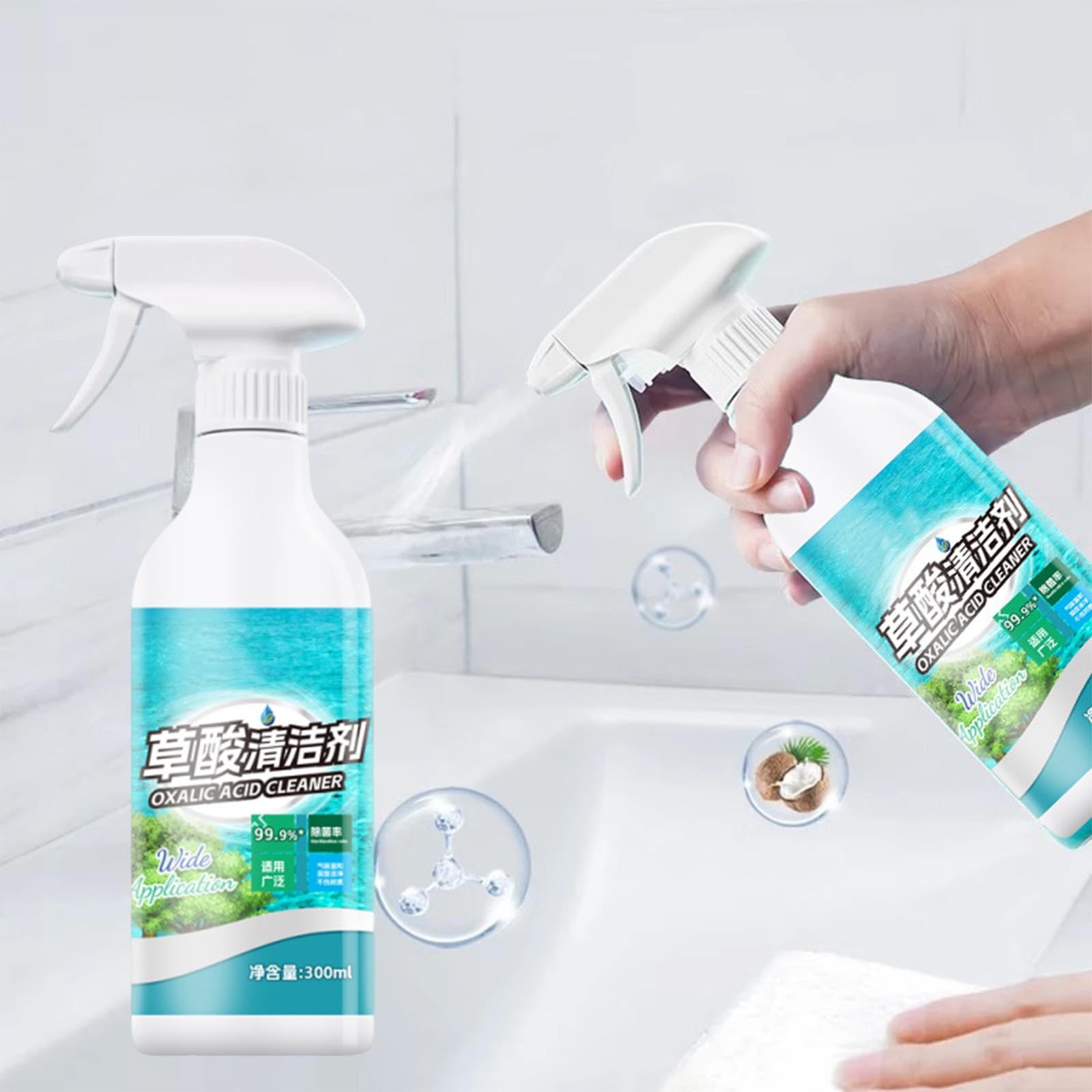 HASACHYL Bathroom Tile Descaler Spray Grout Cleaner - Eliminates ...