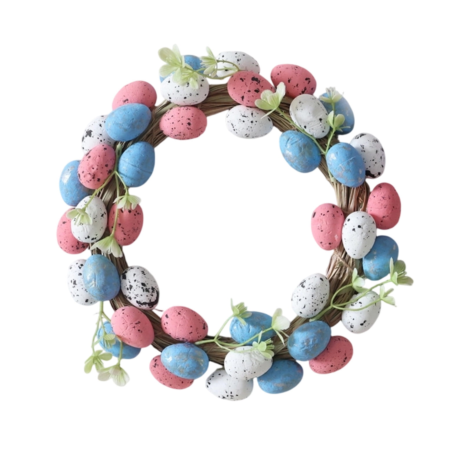 HASACHYL Easter Egg Grapevine Wreath, Spring Holiday Front Door Table ...