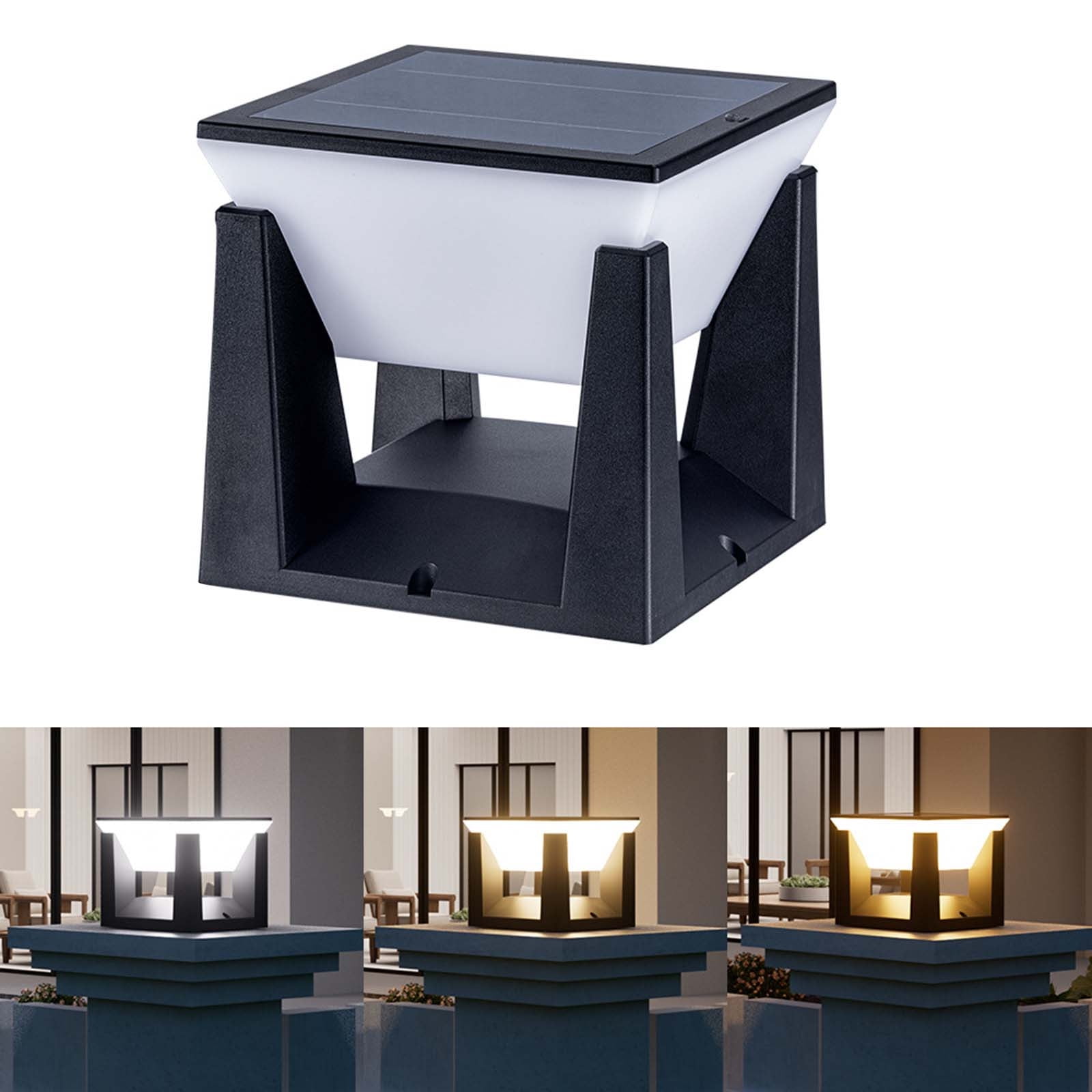 HASACHYL Solar-Powered Outdoor Column Lights – Waterproof Garden Post ...