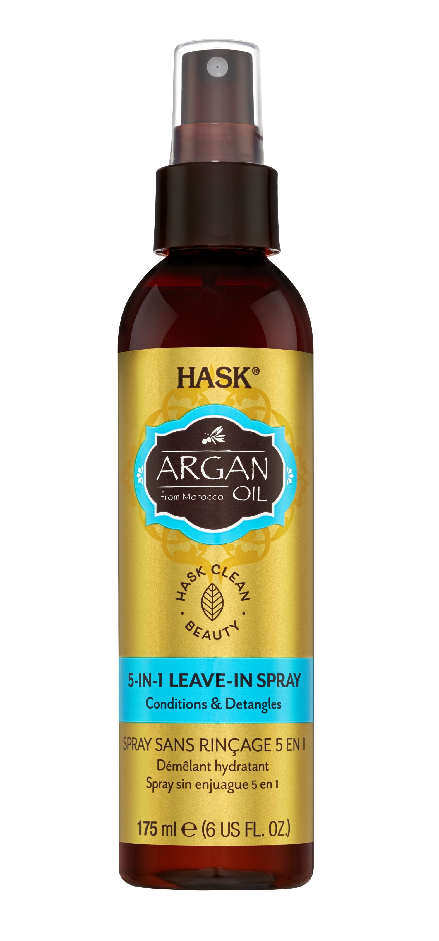 HASK Argan Oil 5-in-1 Repairing Leave-in Spray, 8 fl oz - Frizzy, Dry ...