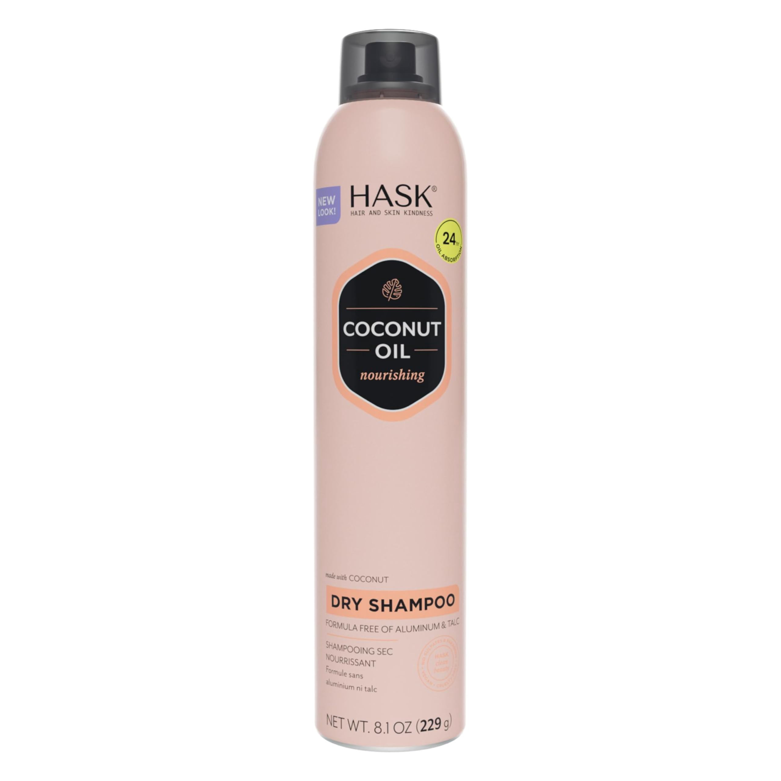 HASK Coconut Oil Nourishing OKA4 Dry Shampoo - Absorbs Oil, Adds Volume ...