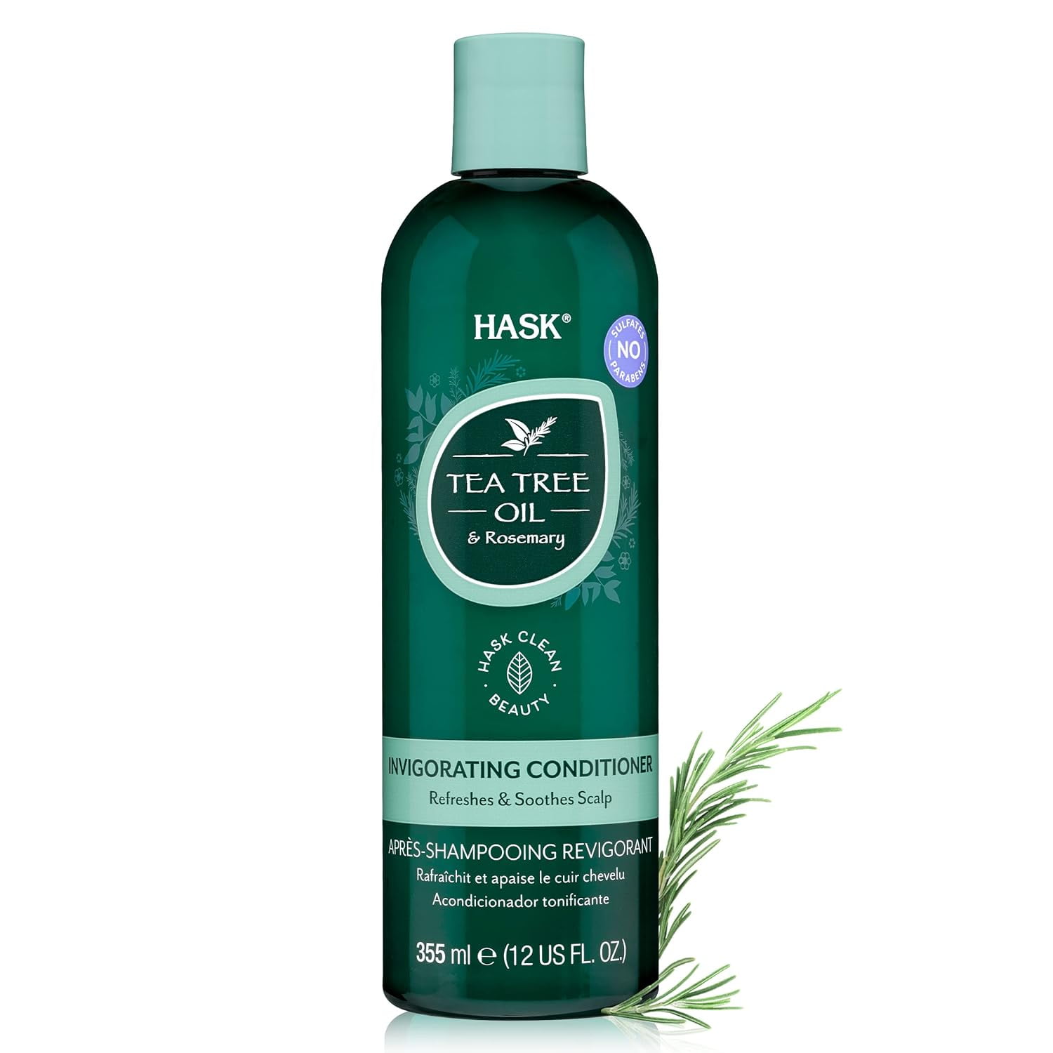 HASK Tea Tree & Rosemary Oil Scalp Care Conditioner - 12 fl oz ...
