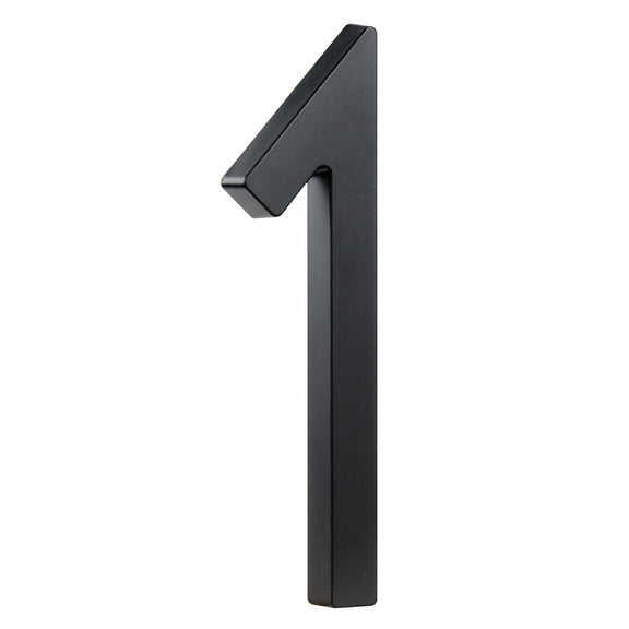 1pc Black 152mm Floating House Number Outdoor 6 inch ABS Plastic ...
