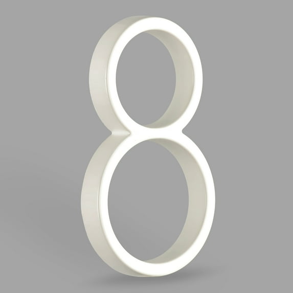 HASWARE Floating House Number Sign 5 inch (12 cm) Modern Door Numbers ...