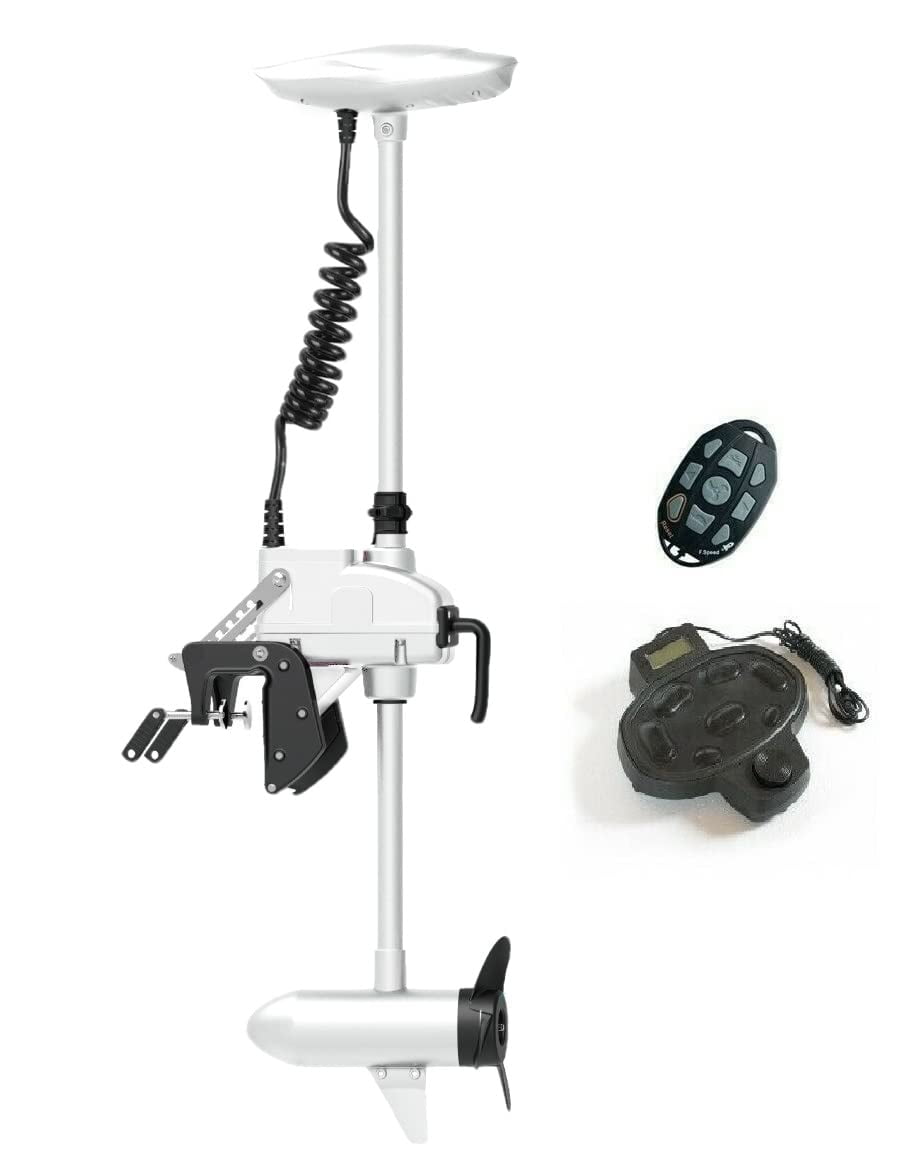 HASWING OUTDOOR Electric Trolling Motor 12V 55LB 26 Inch Shaft Cayman T ...