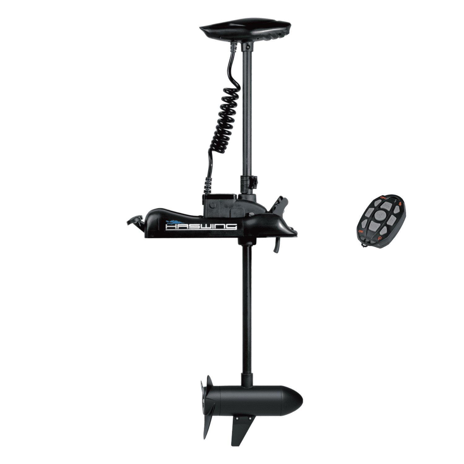 HASWING Cayman B Bow Mount Electric Trolling Motor, 12V 55LB, Remote ...