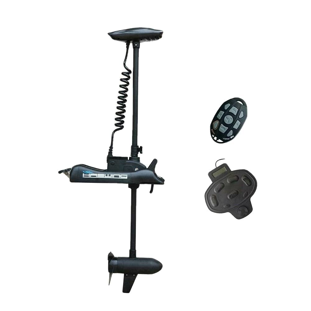 HASWING Cayman Bow Mount Trolling Motor, 24V 80LB 54 Inch with Remote ...