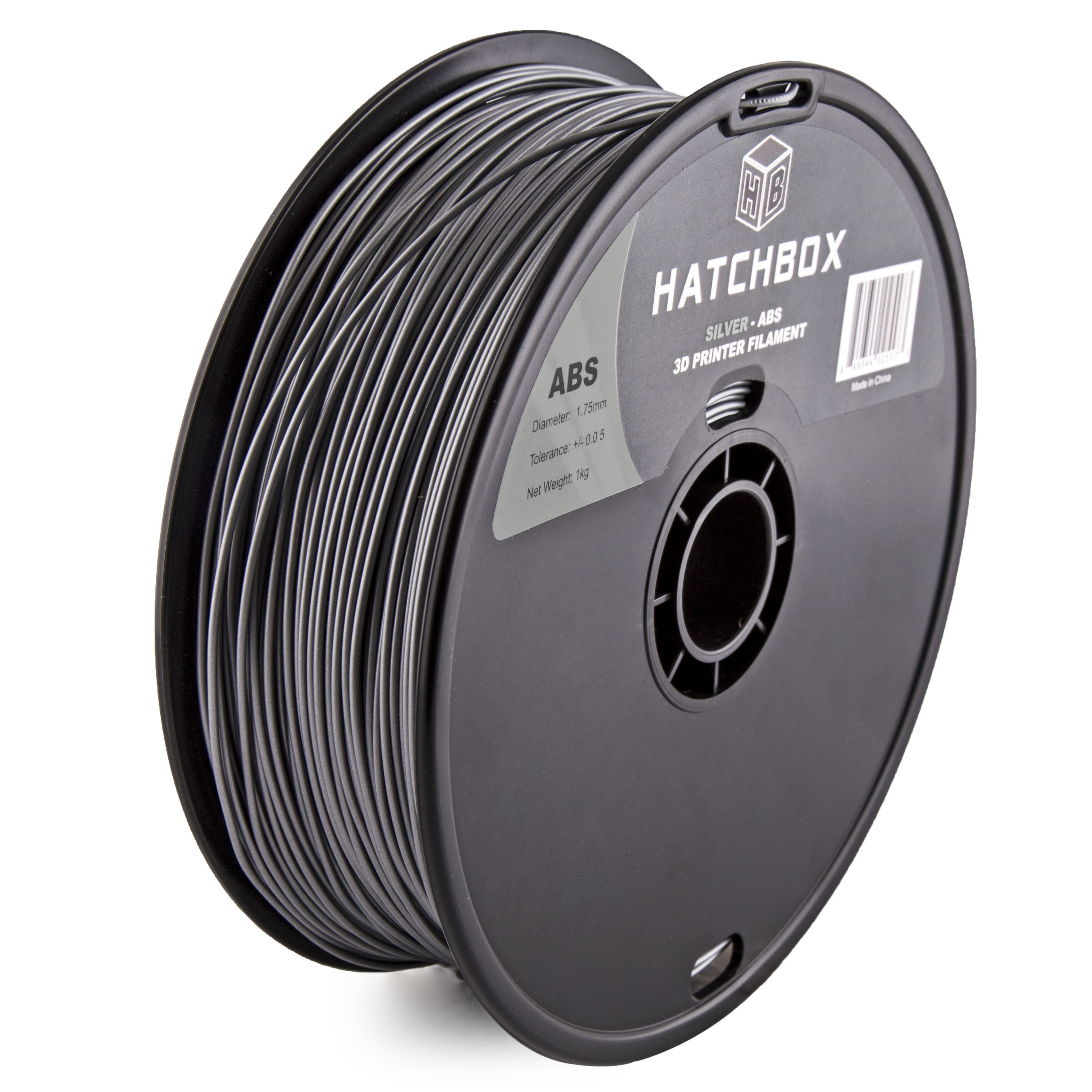 HATCHBOX 3D ABS-1KG1.75-SLV ABS 3D Printer Filament, Dimensional ...