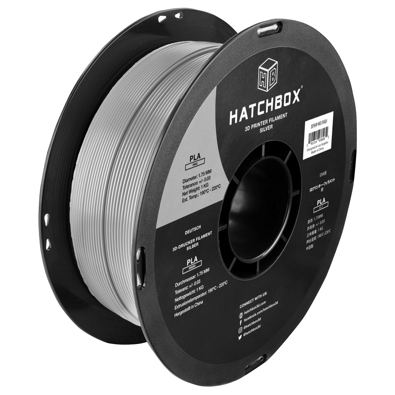 HATCHBOX PLA PRO+ 3D Printer Filament, Dimensional Accuracy +/- 0.03 mm ...