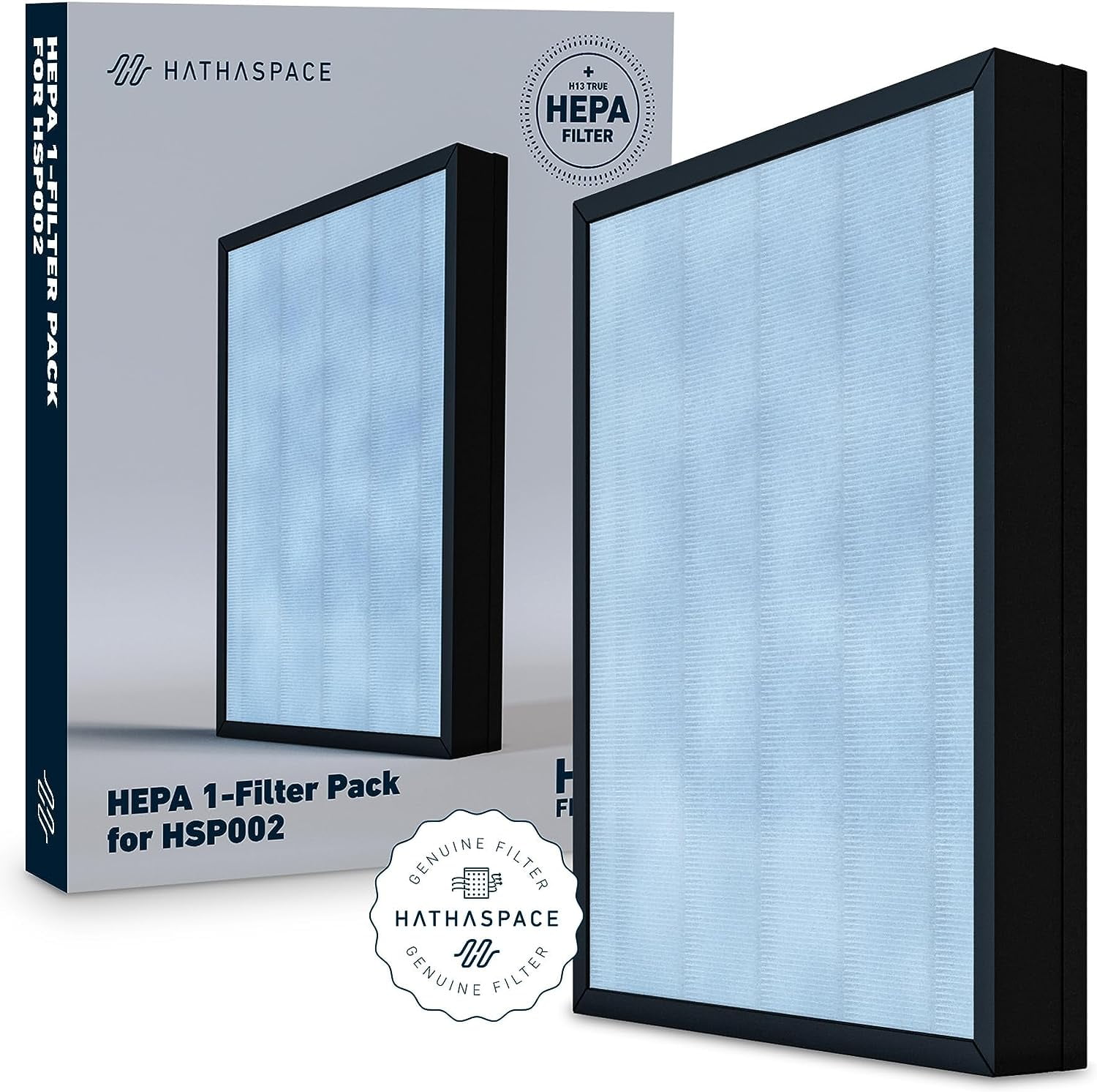 HATHASPACE HSP002 H13 True HEPA Filter Replacement, 4-Stage Air ...