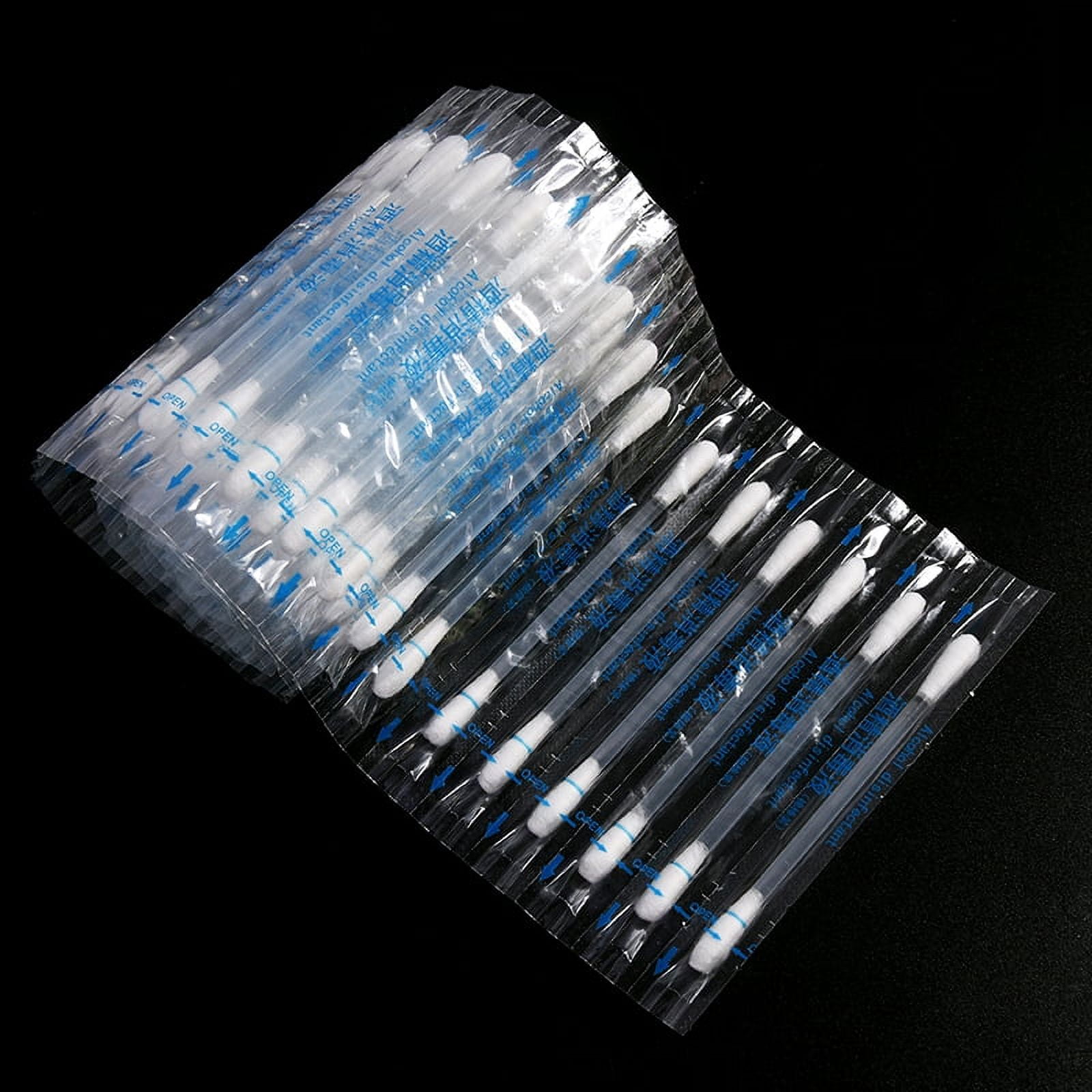 HATISS 50Pcs Disposable Medical Alcohol Stick Disinfected Cotton Swab ...