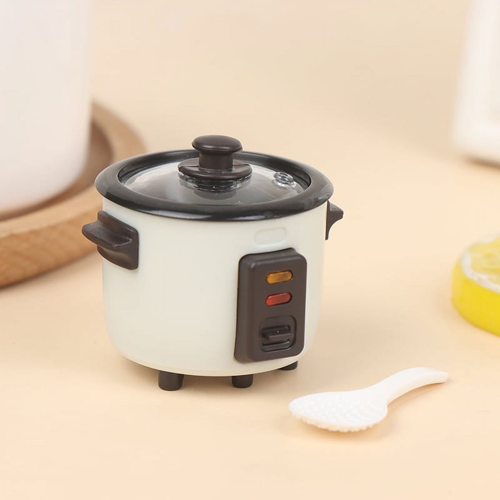 HATISS Dollhouse Accessories with 1Pc Rice Cooker W/ Rice Spoon Kitchen ...