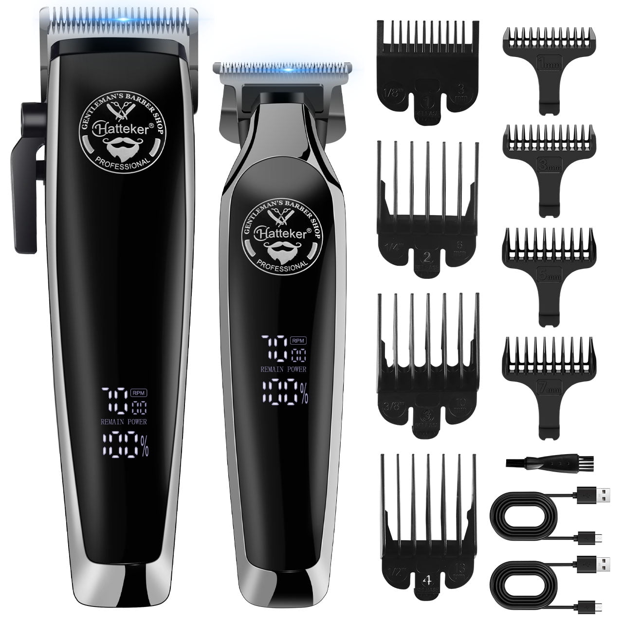 HATTEKER Multi-Function Hair Clipper Set—Precision Clipper with T ...