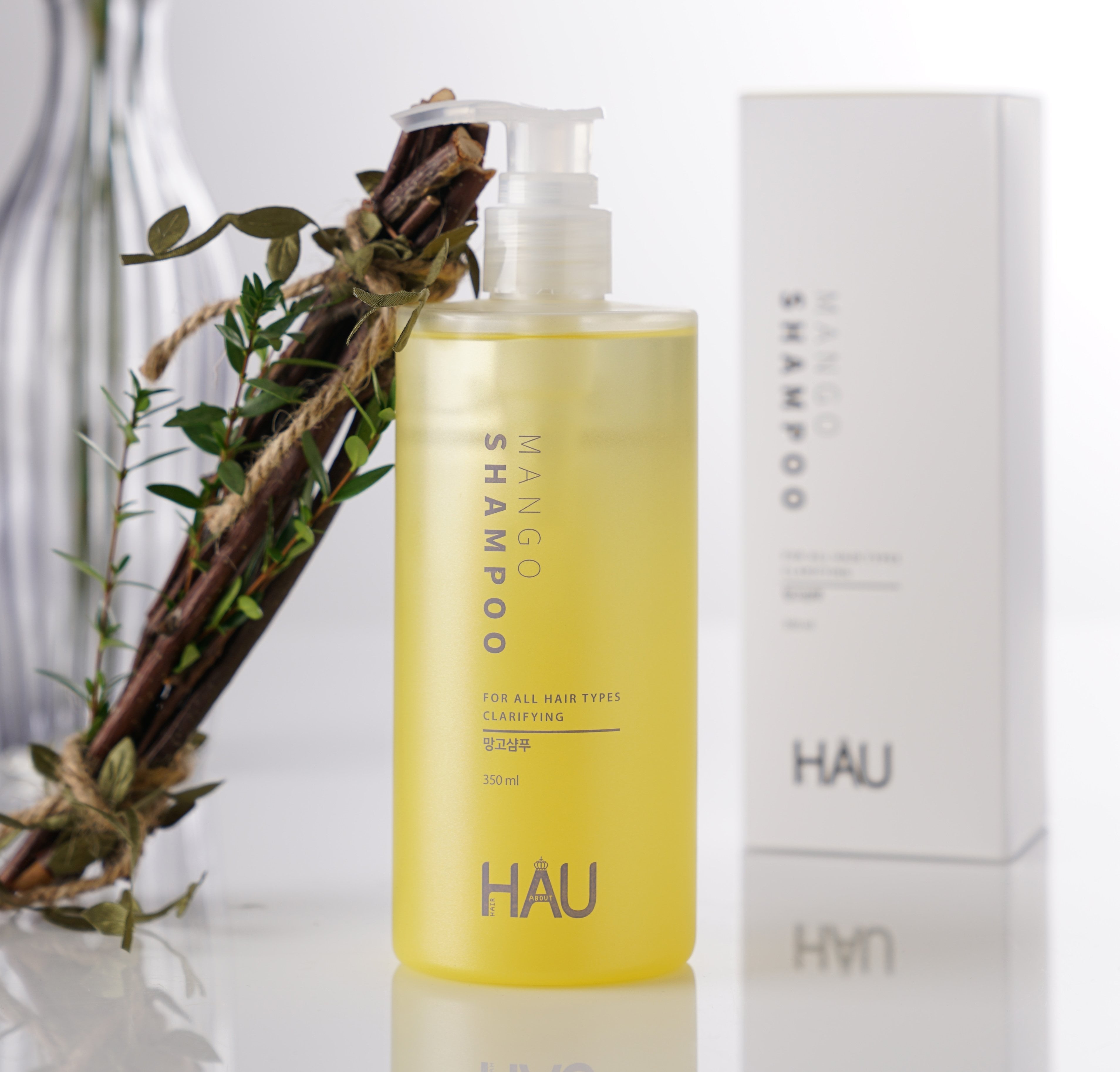 HAU Professional Mango Shampoo for Dry Damaged Hair, Cleanse and ...