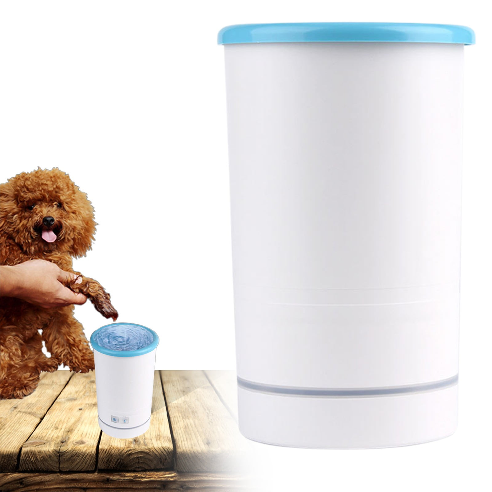 HAUEXYEW Automatic Dog Paw Cleaner Soft Washer USB Rechargeable ...