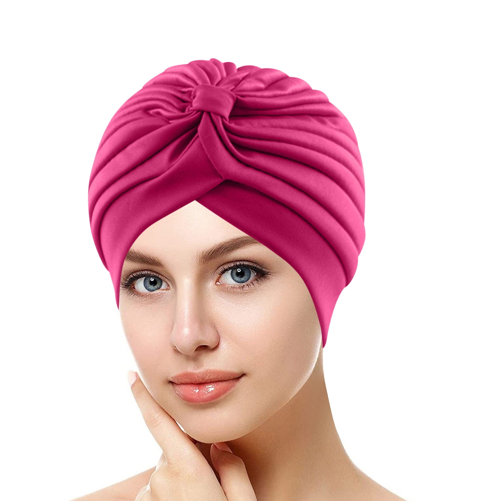 HAUEXYEW Turbans for Women Knotted Head Wrap Large Elastic Solid Cozy ...