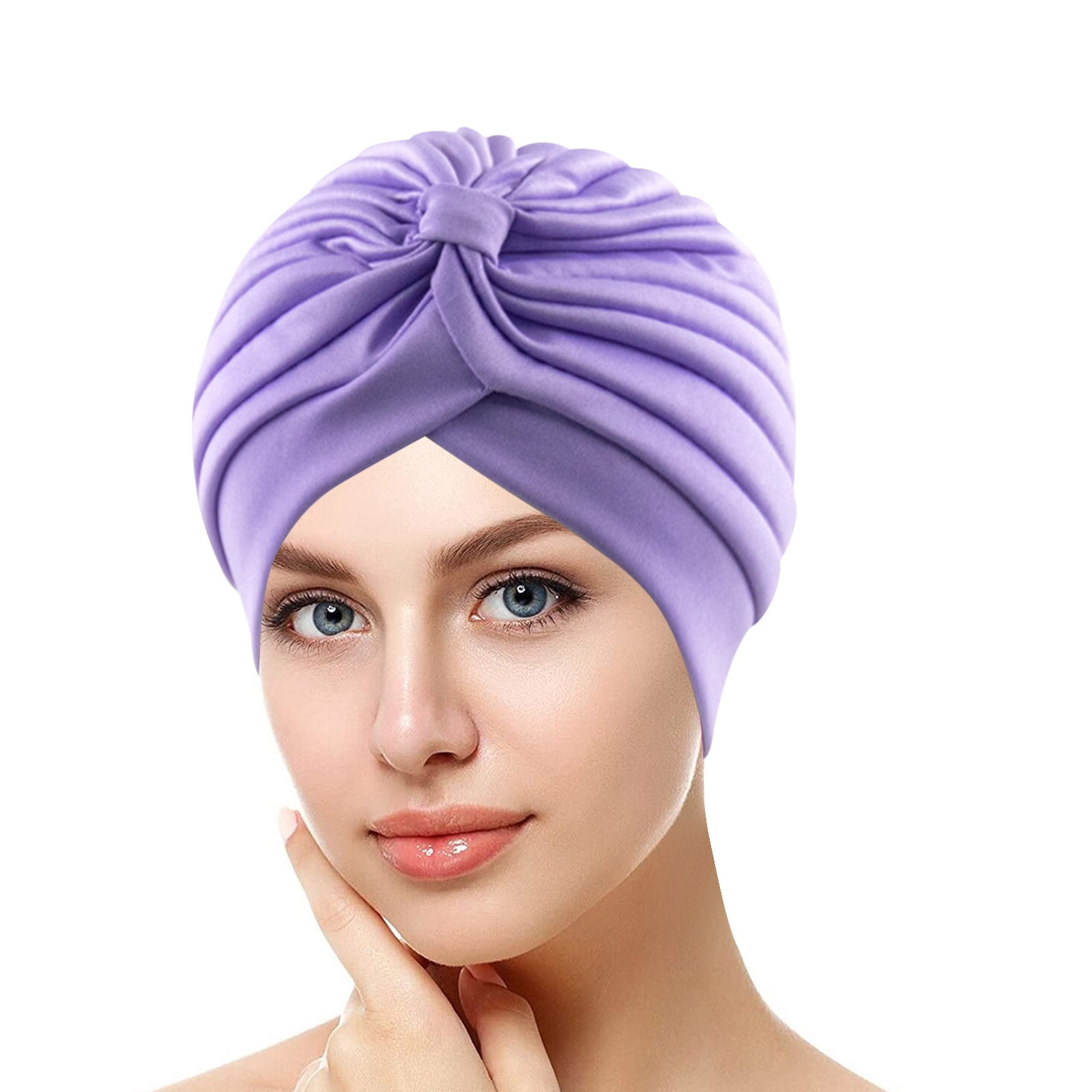 HAUEXYEW Turbans for Women Knotted Head Wrap Large Elastic Solid Cozy ...