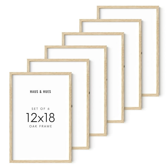 HAUS AND HUES 12x18 Picture Frames for Wall - Set of 6, Poster Frames ...