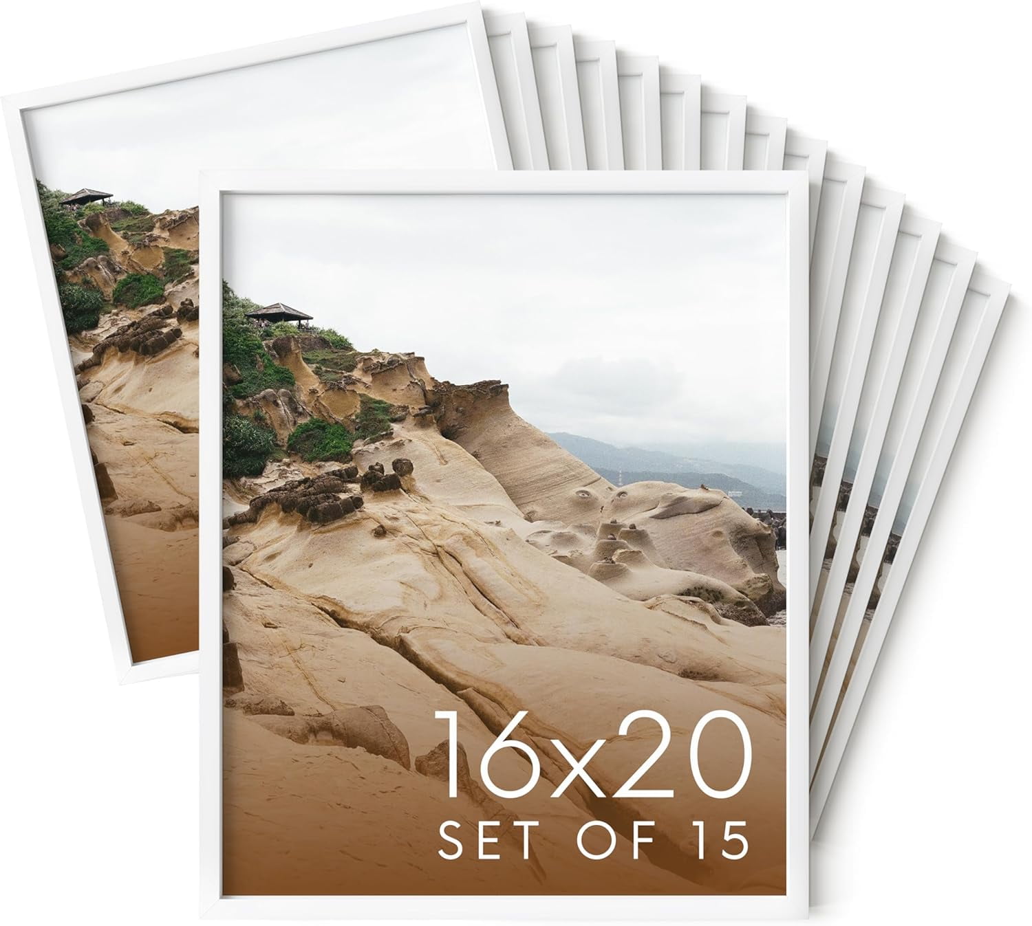 HAUS AND HUES 16x20 White Metal Picture Frames - Features Premium ...