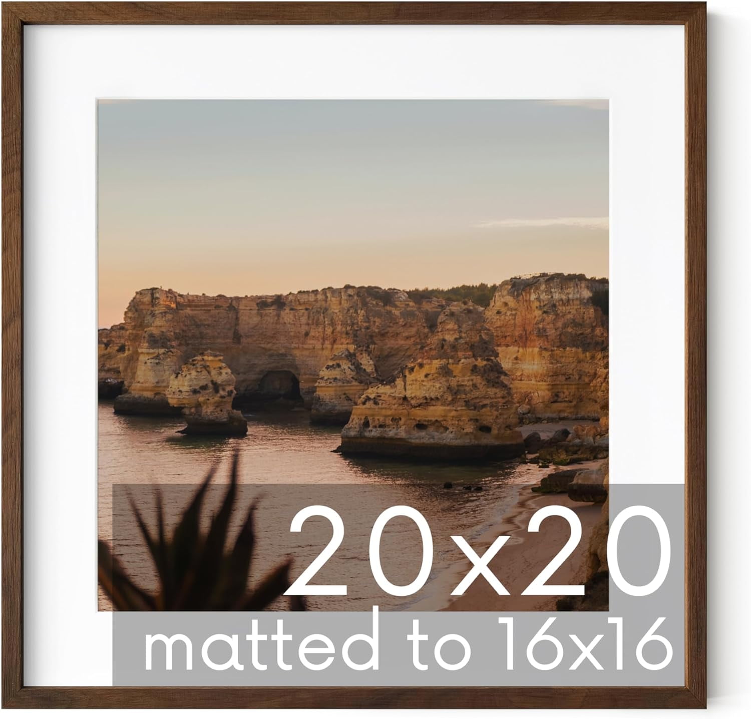 HAUS AND HUES 20x20 Frame Matted To 16x16-20x20 Picture Frame with Mat ...