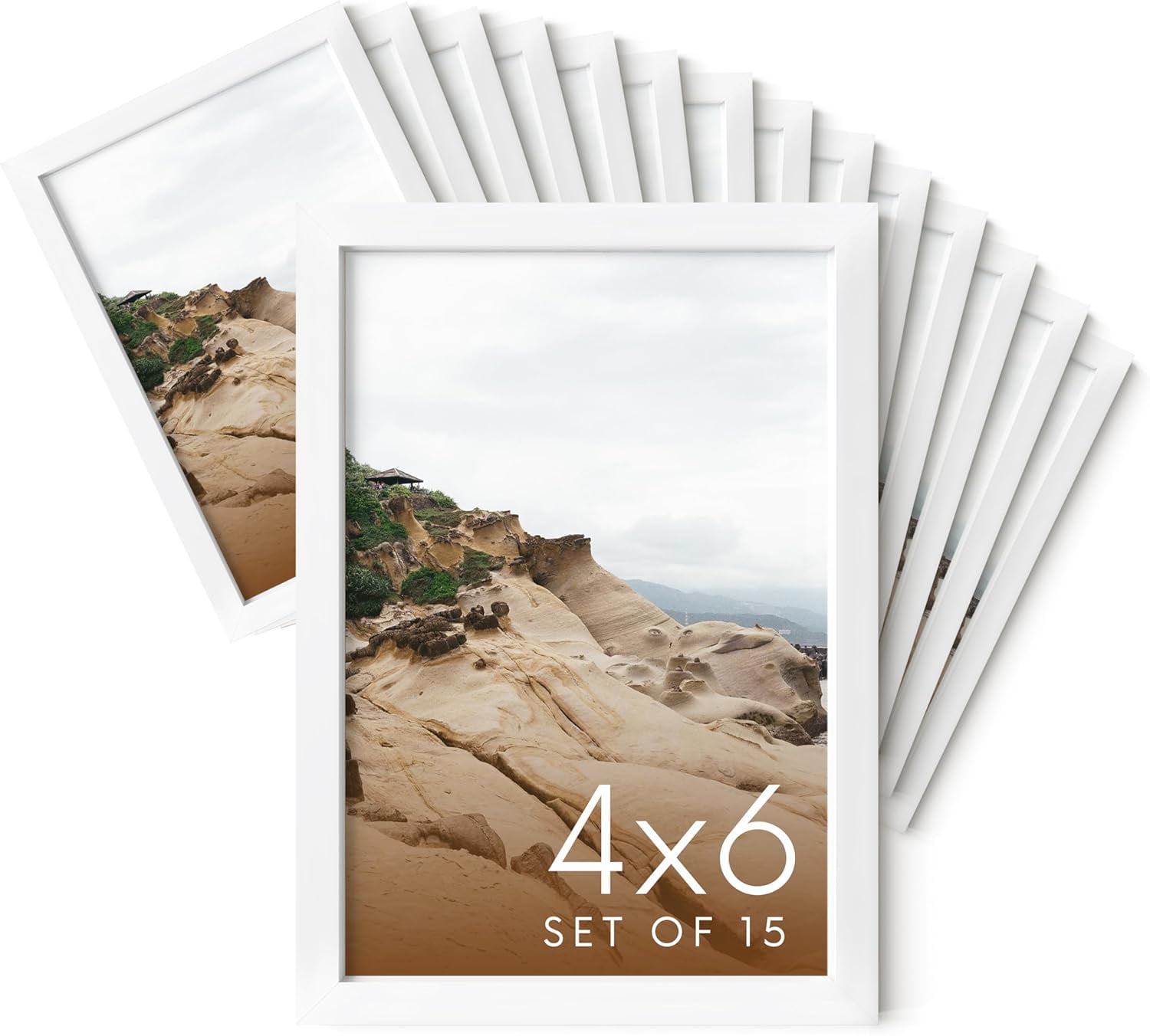 HAUS AND HUES 4x6 White Metal Picture Frames - Bulk Frames 4X6 ...