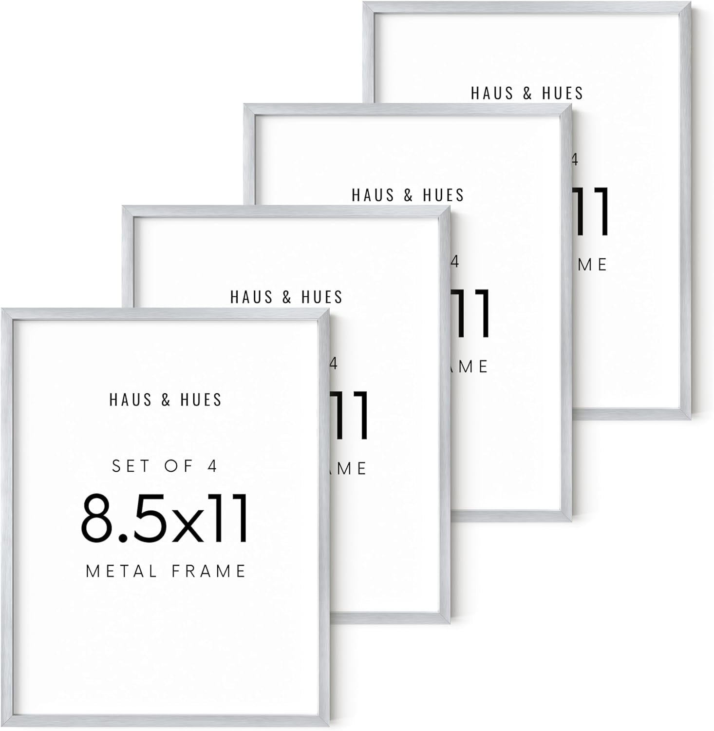 HAUS AND HUES 5x7 Silver Metal Picture Frames - Photo Frames 5X7 ...
