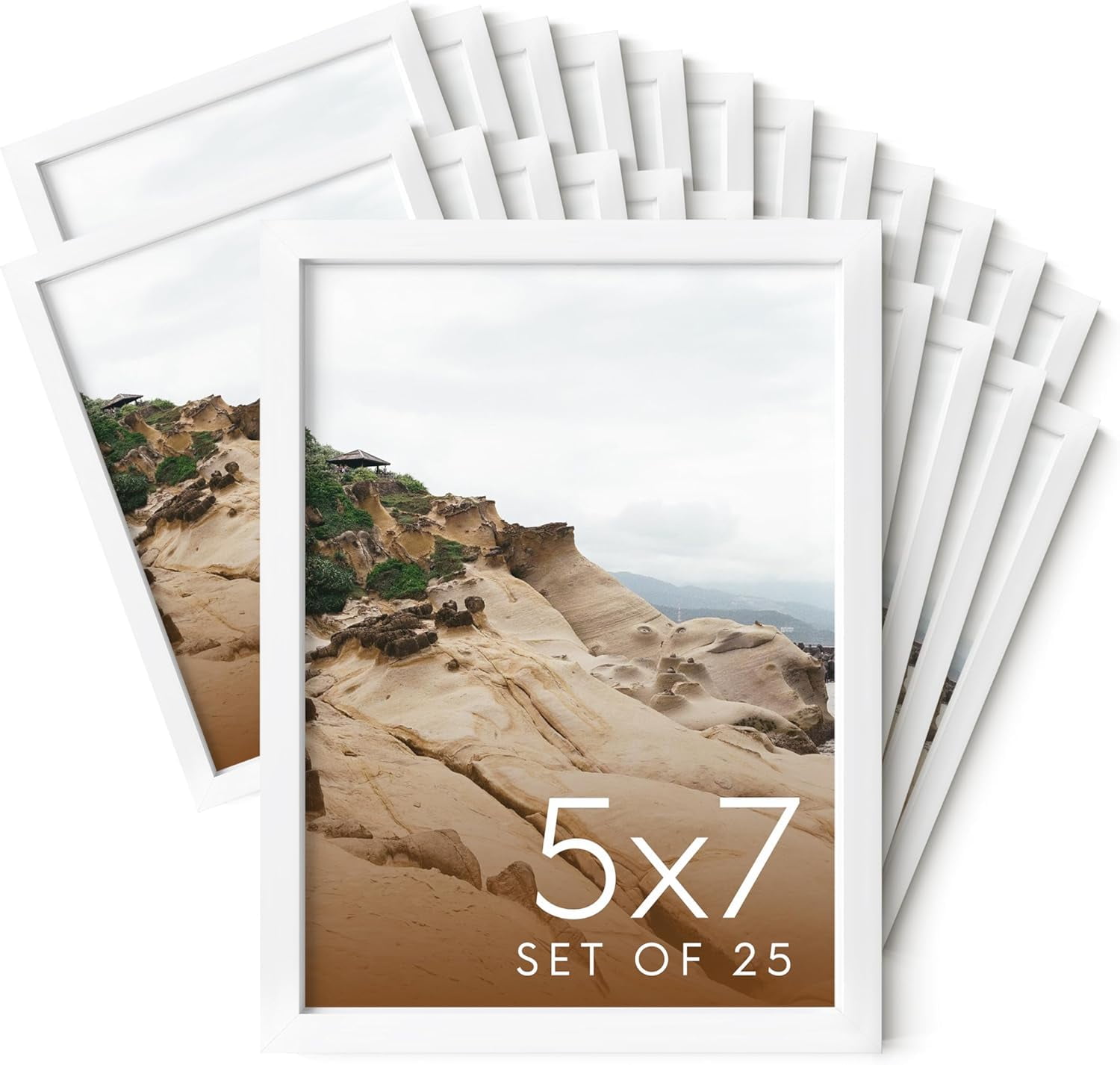 HAUS AND HUES 5x7 White Metal Picture Frames - Bulk Frames 5X7 ...