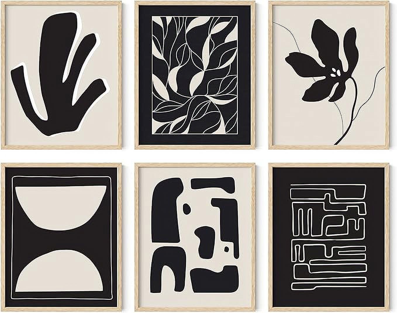 HAUS AND HUES Abstract Art Wall Decor - Set of 6 Modern Art Gallery ...