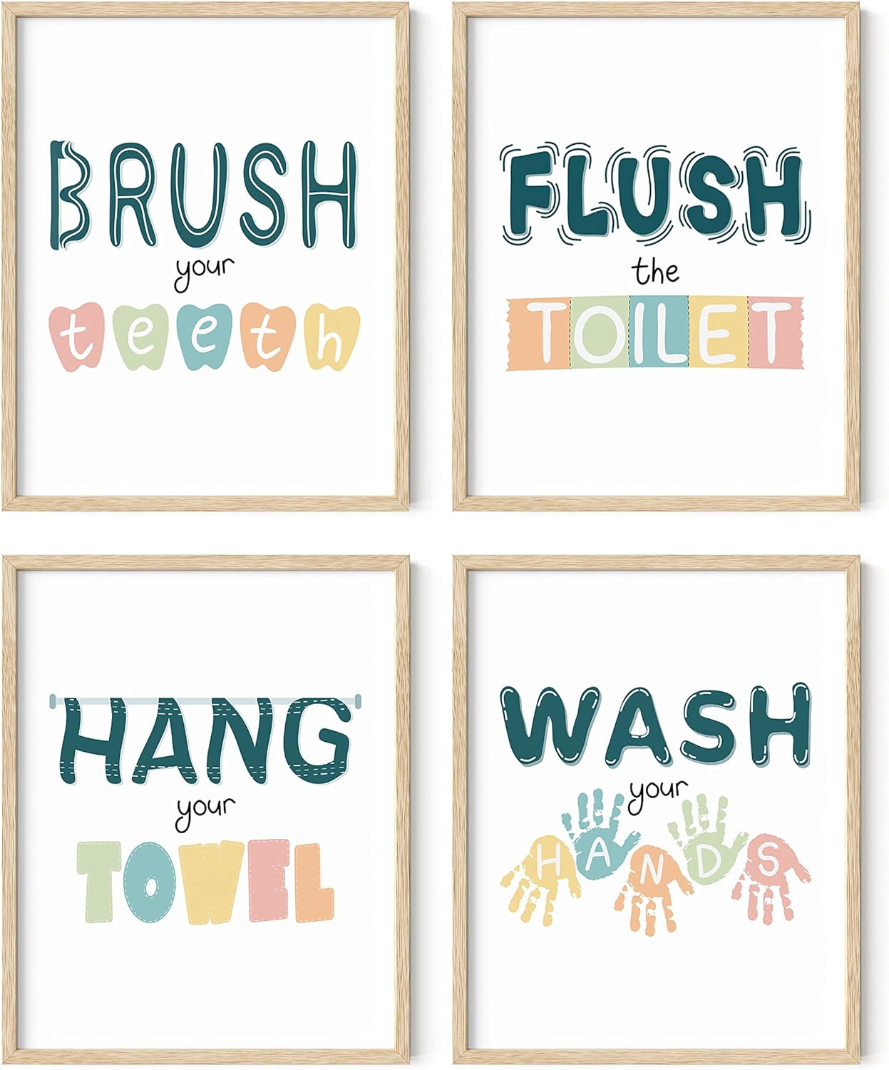 HAUS AND HUES Animal Inspirational Art Print Set of 4-8"x10" (Kids ...