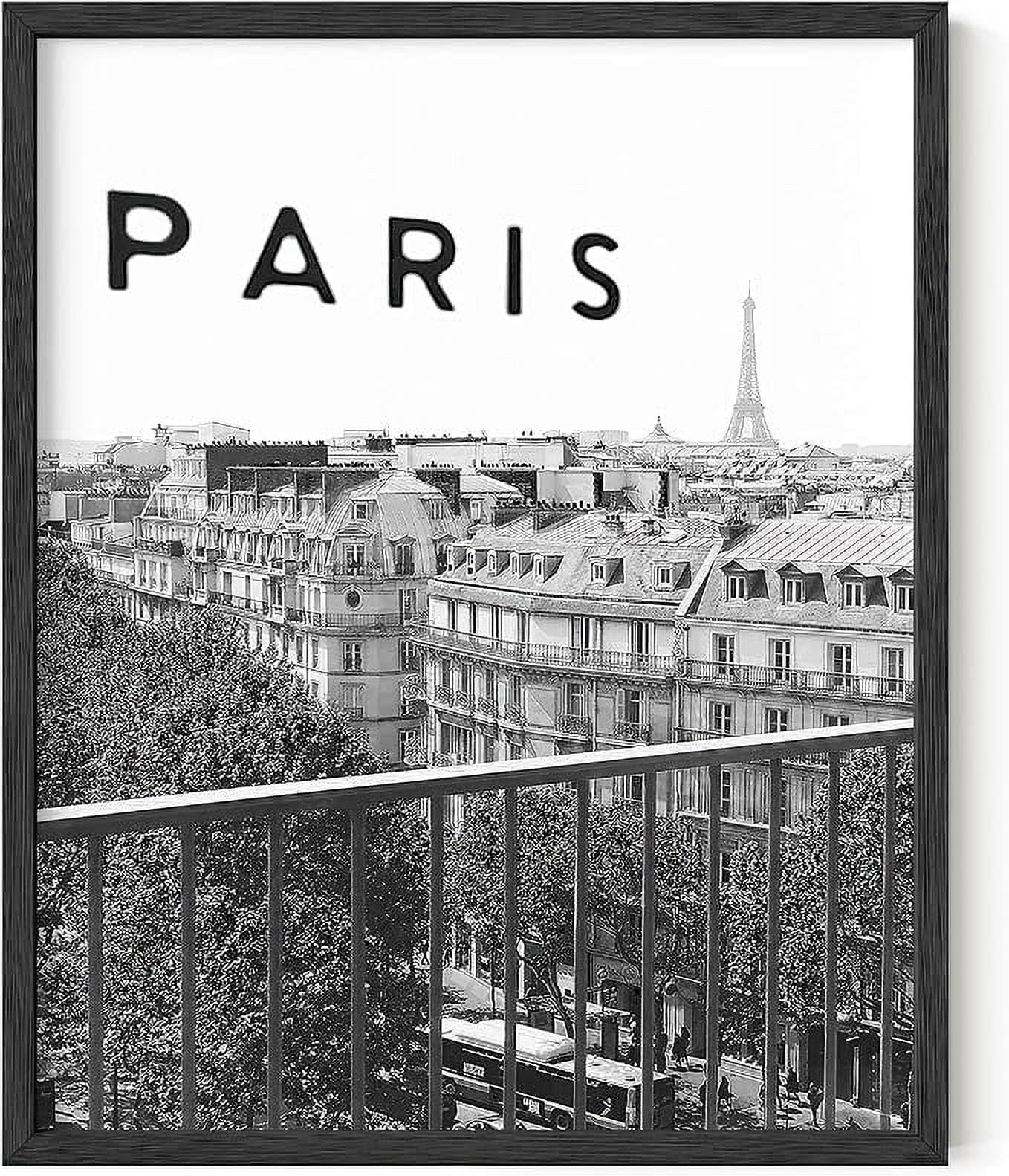 HAUS AND HUES Black and White Paris Wall Art Paris Poster Paris Decor ...