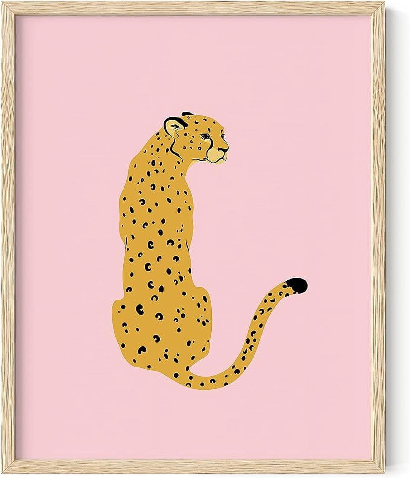 Haus And Hues Cheetah Print Wall Decor Pink Poster Pink Posters For Room Aesthetic Blush Pink