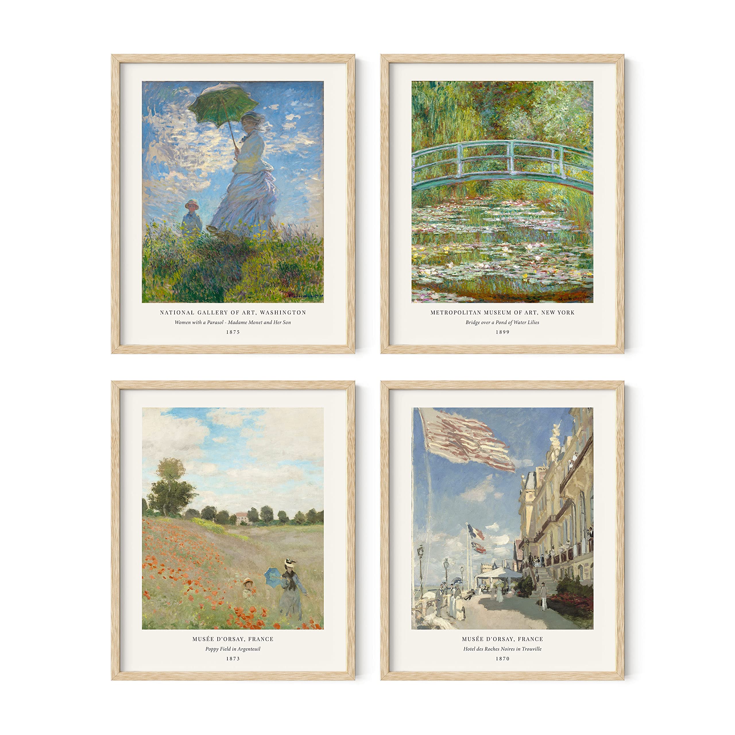 Claude Monet "Branch of the Seine" Multi Panel Art Set - Walmart.com
