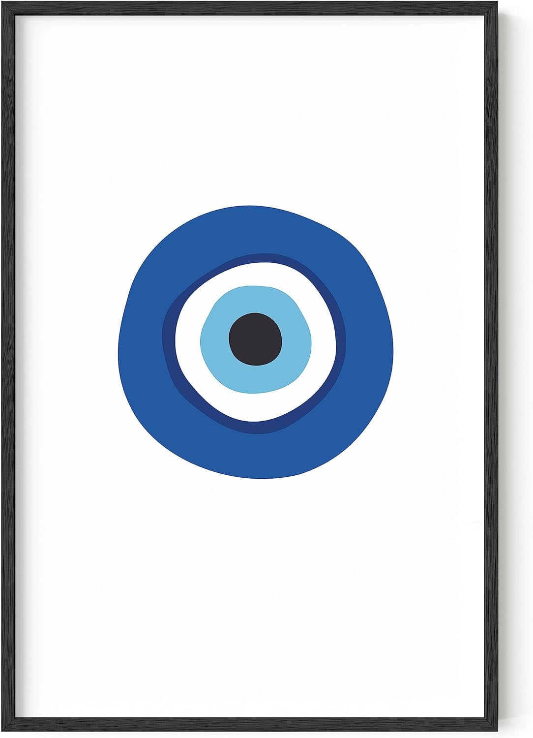 HAUS AND HUES Evil Eye Decor - Navy Blue Wall Art, Evil Eye Wall Decor ...
