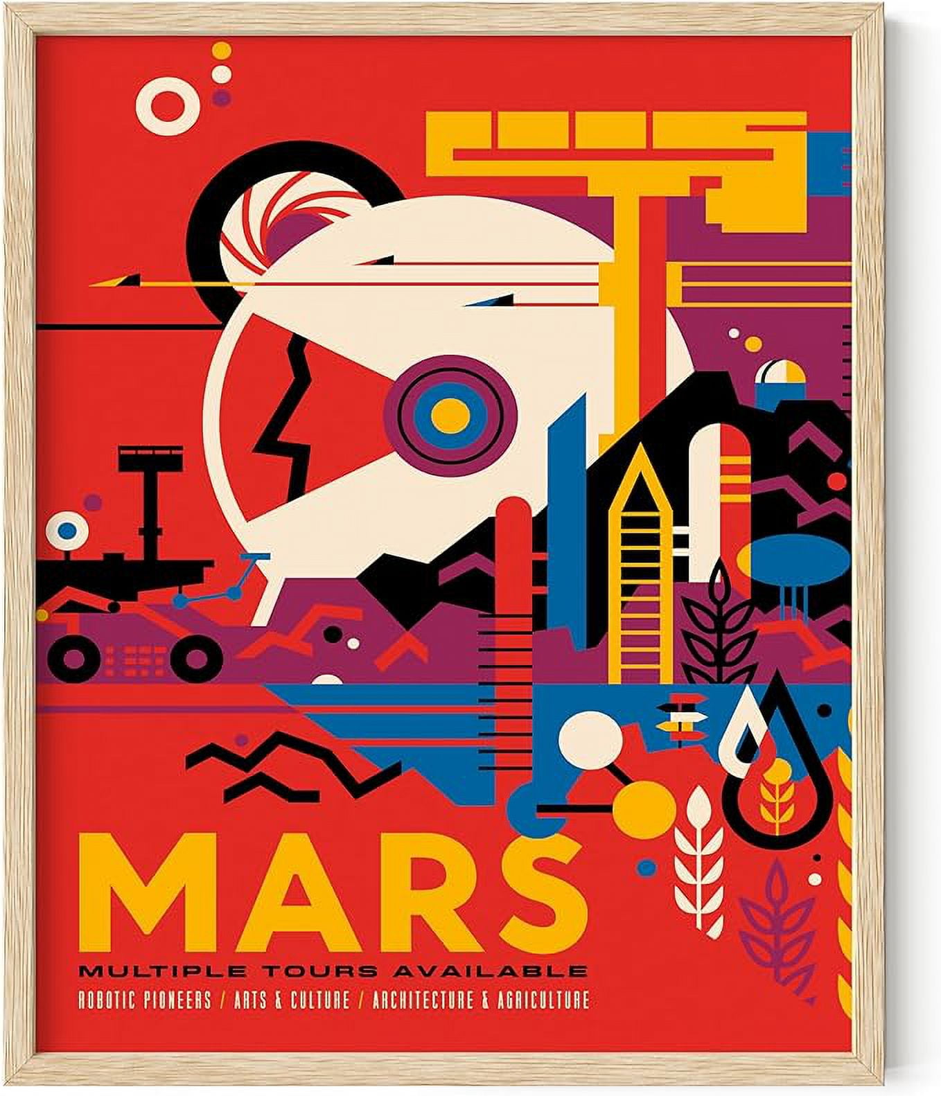 HAUS AND HUES Explore Mars Poster - NASA Print Space Posters Visions Of ...