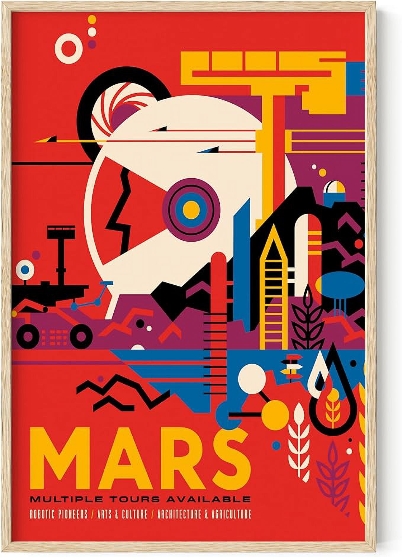 HAUS AND HUES Explore Mars Poster - NASA Print Space Posters Visions Of ...