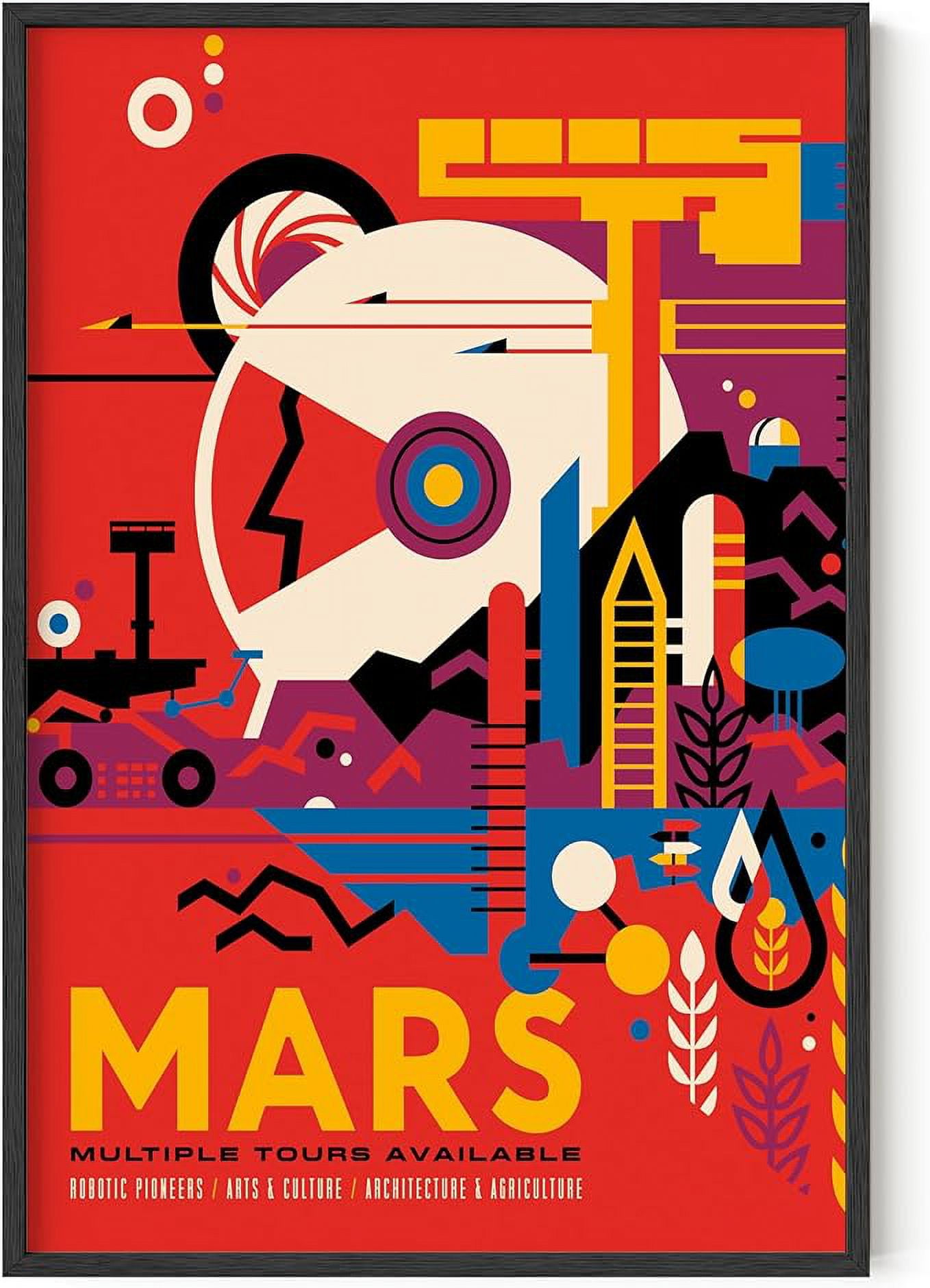 HAUS AND HUES Explore Mars Poster - NASA Print Space Posters Visions Of ...