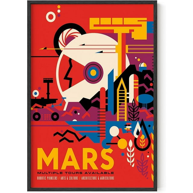 HAUS AND HUES Explore Mars Poster - NASA Print Space Posters Visions Of ...